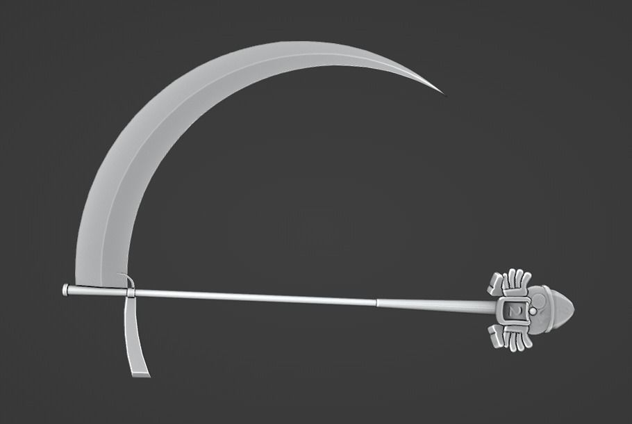 3d Model Kites Scythe Crazy Clown Scythe Hunter X Hunter Vr Ar