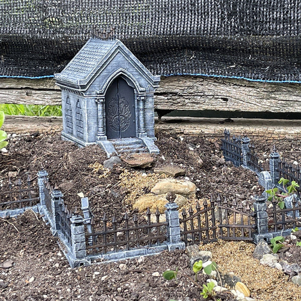 Modular Graveyard Fence 3D model 3D printable | CGTrader
