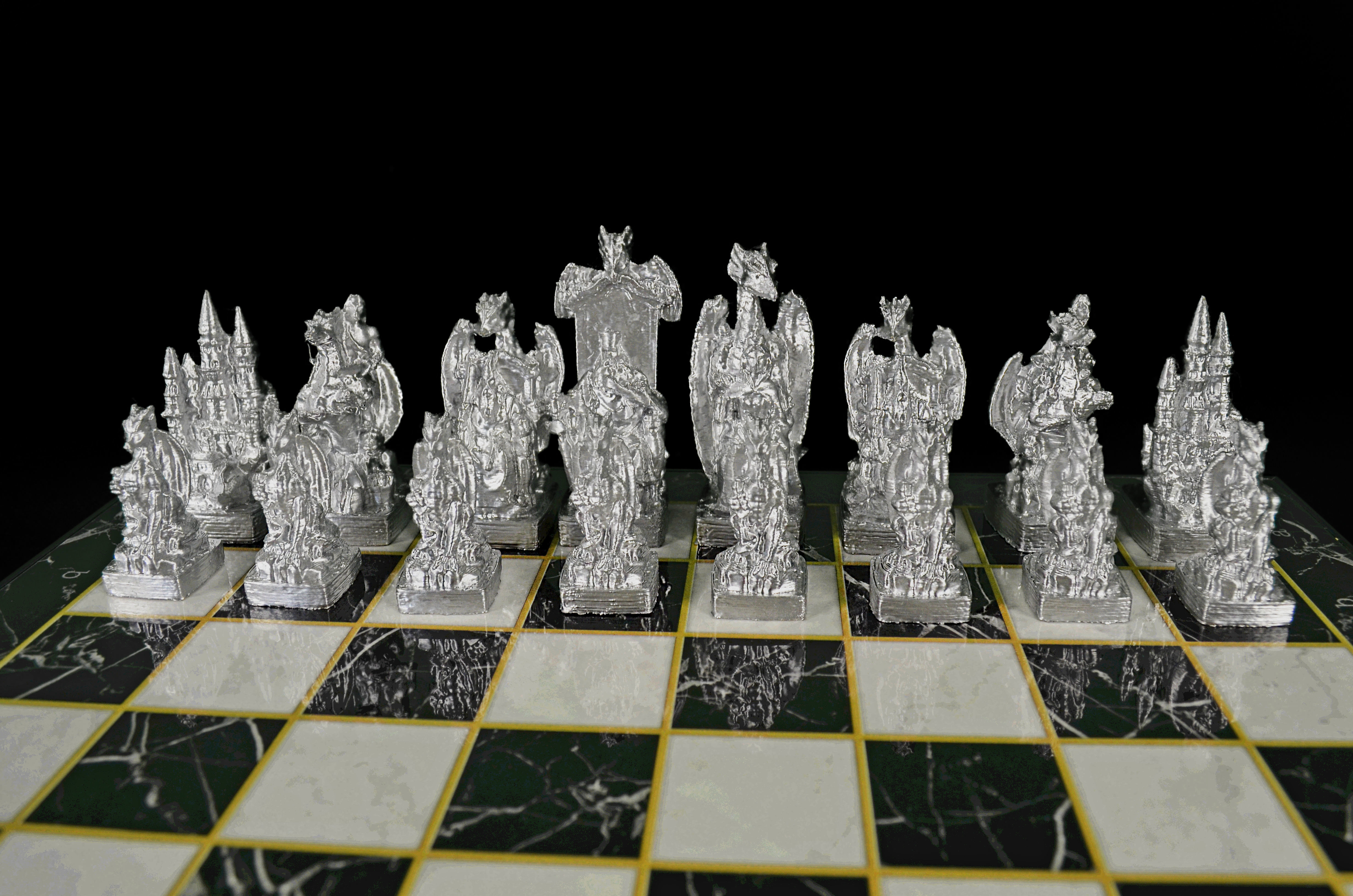 Dragon Chess Set- Dragon Characters 3D model 3D printable | CGTrader