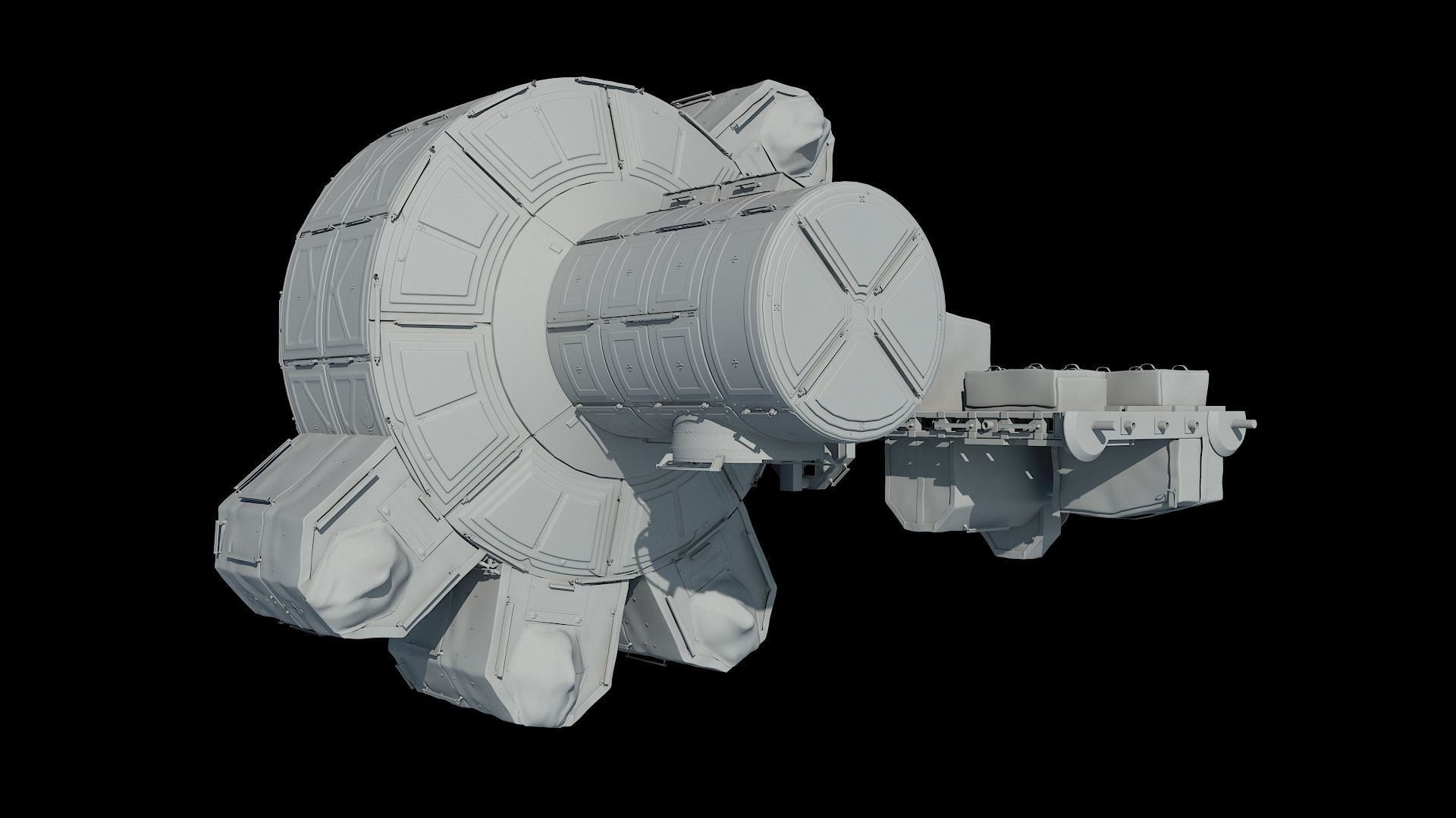 High quality 3D model Quest Airlock ISS module 3D model | CGTrader