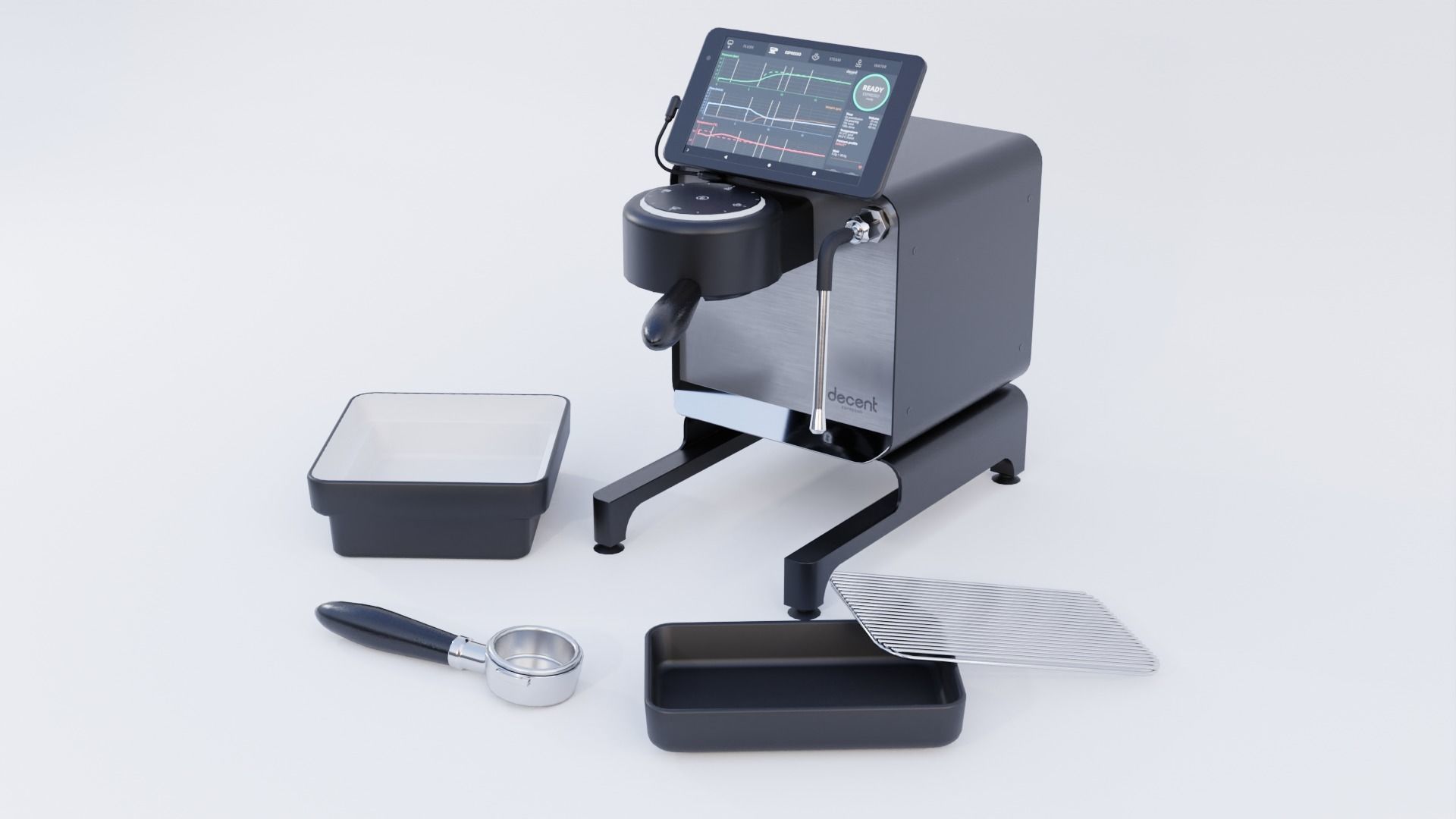 3D model Espresso Coffee Machine - Decent Espresso VR / AR / low-poly ...