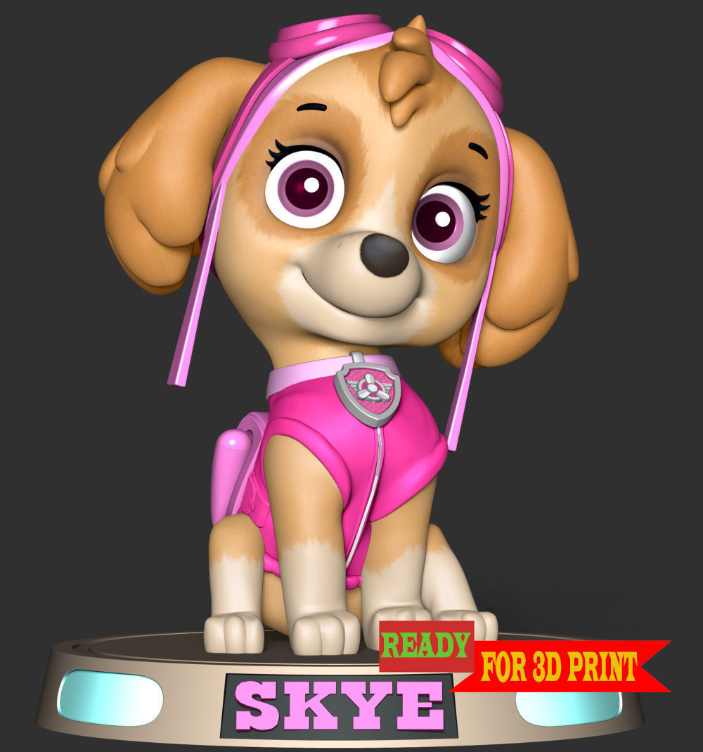Skye PAW Patrol 3D model 3D printable | CGTrader
