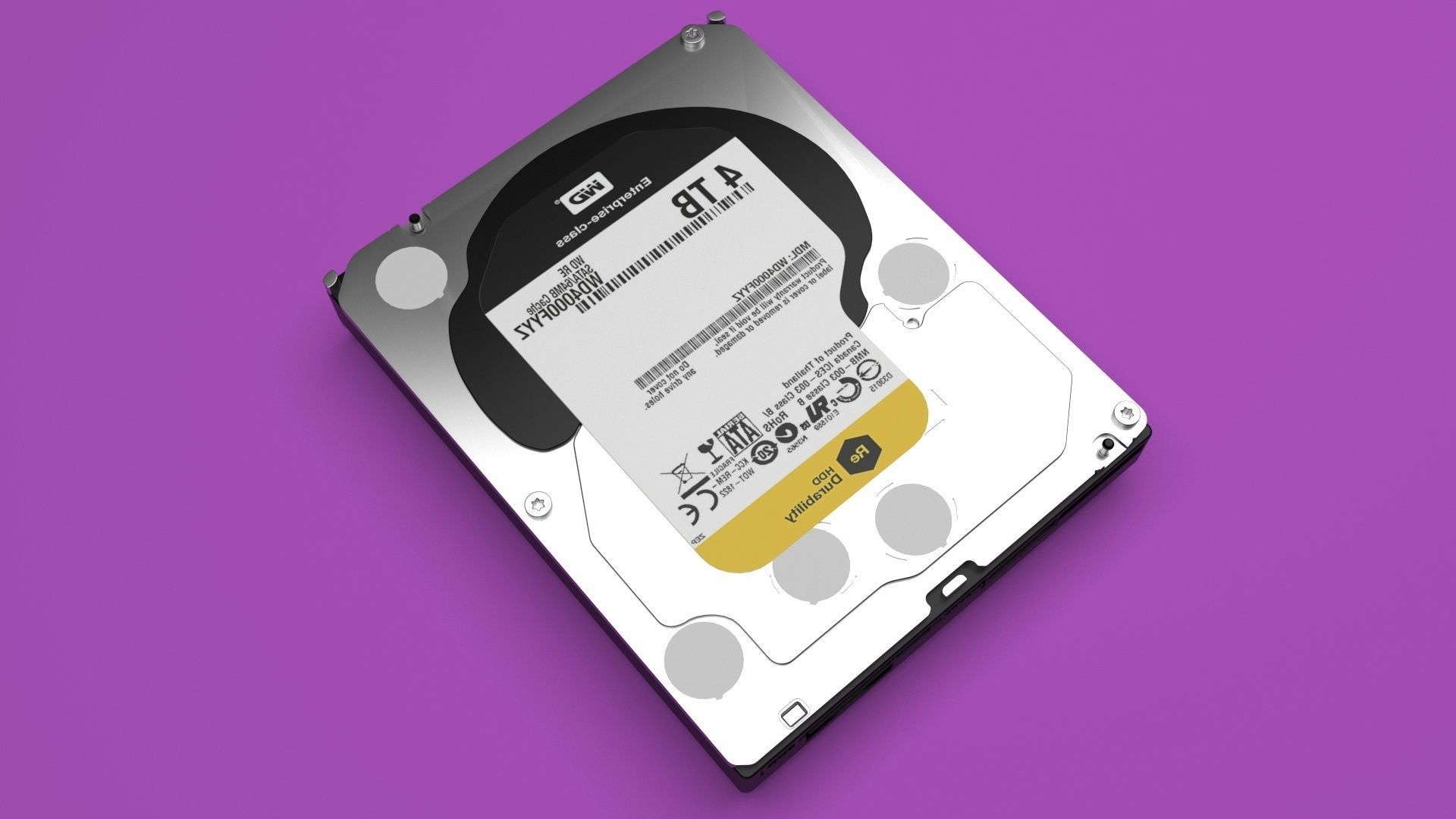 Opened Hard Disk Drive 3D model | CGTrader