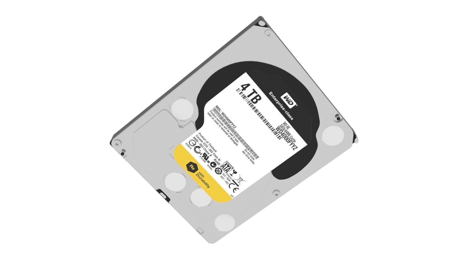 Opened Hard Disk Drive 3D model | CGTrader