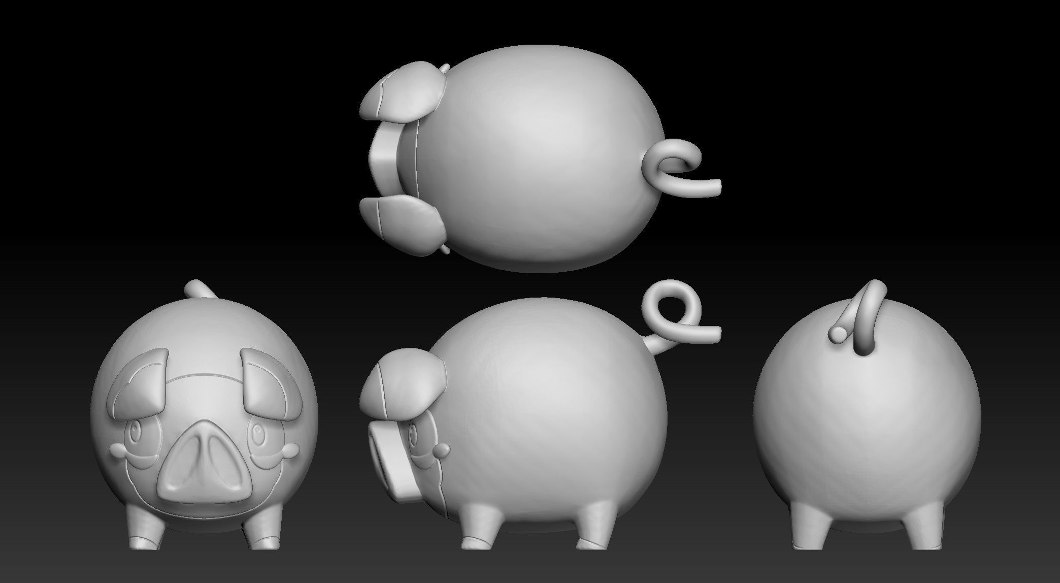 Pokemon Lechonk Oinkologne 3D model 3D printable | CGTrader
