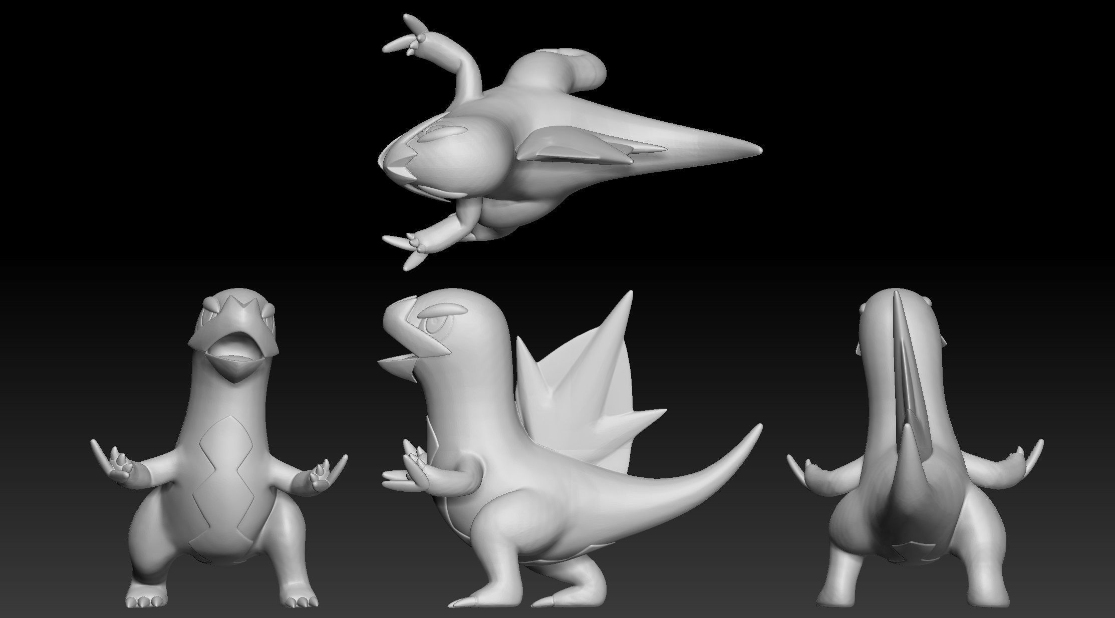 Pokemon Frigibax Arctibax Baxcalibur 3D model 3D printable | CGTrader