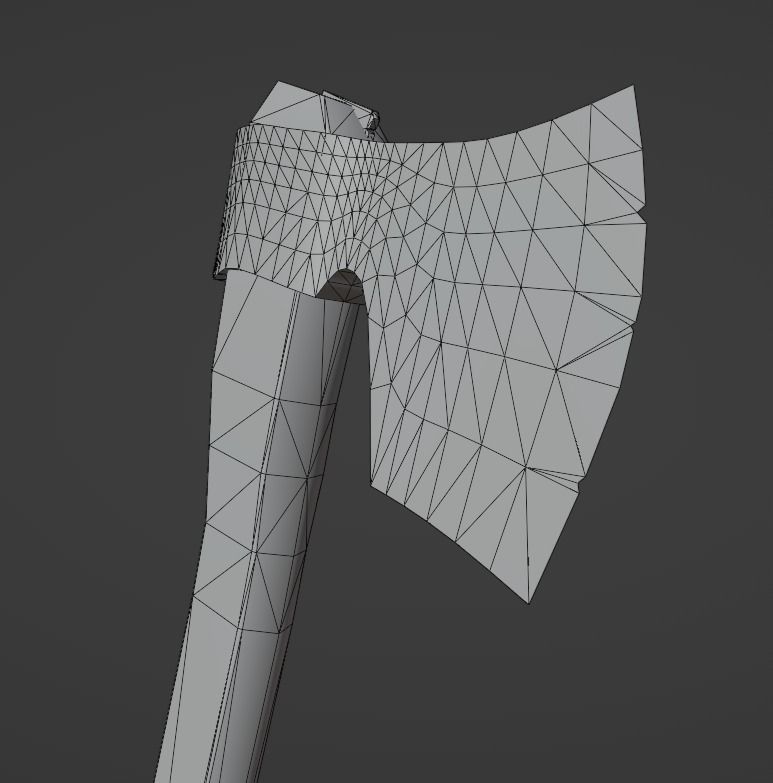 3D model Old Bloody Axe VR / AR / low-poly | CGTrader