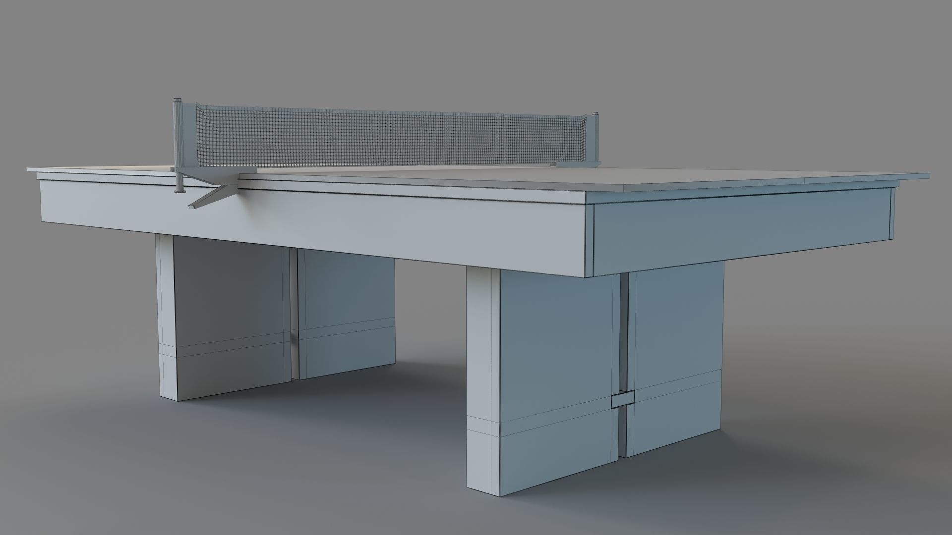 Walnut Pool Table With Table Tennis Kit Grey Felt 3D model | CGTrader