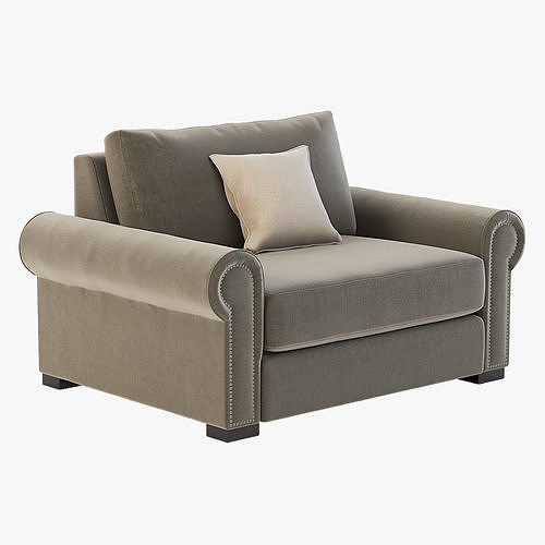 Lebanon Modular Sectional Sofa Lounge Chair 3D model | CGTrader