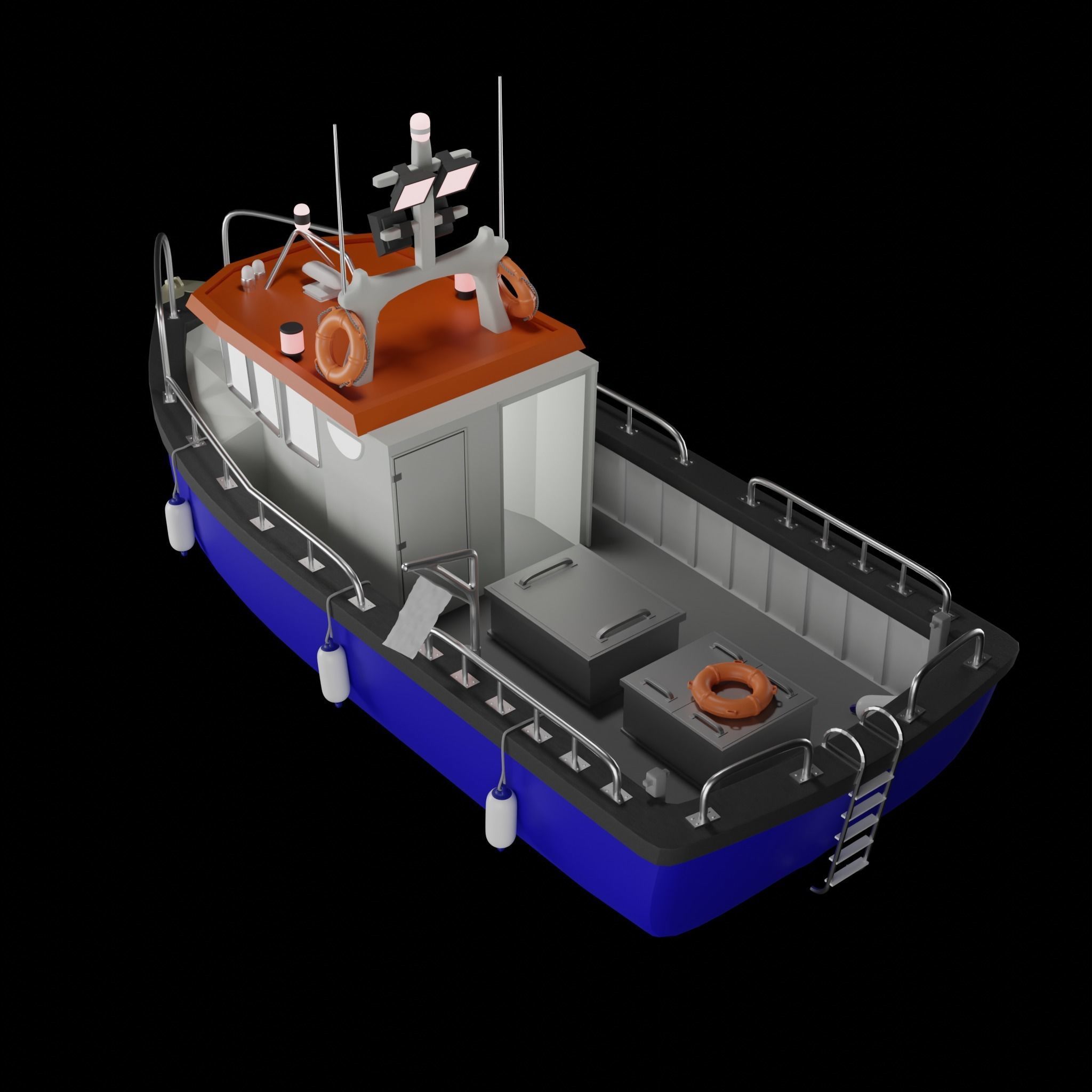 Fishing Boat 3D model 3D printable | CGTrader