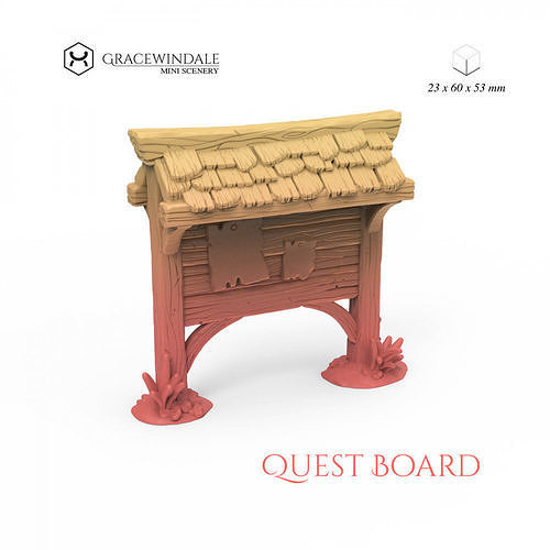 Quest board 3D model 3D printable | CGTrader