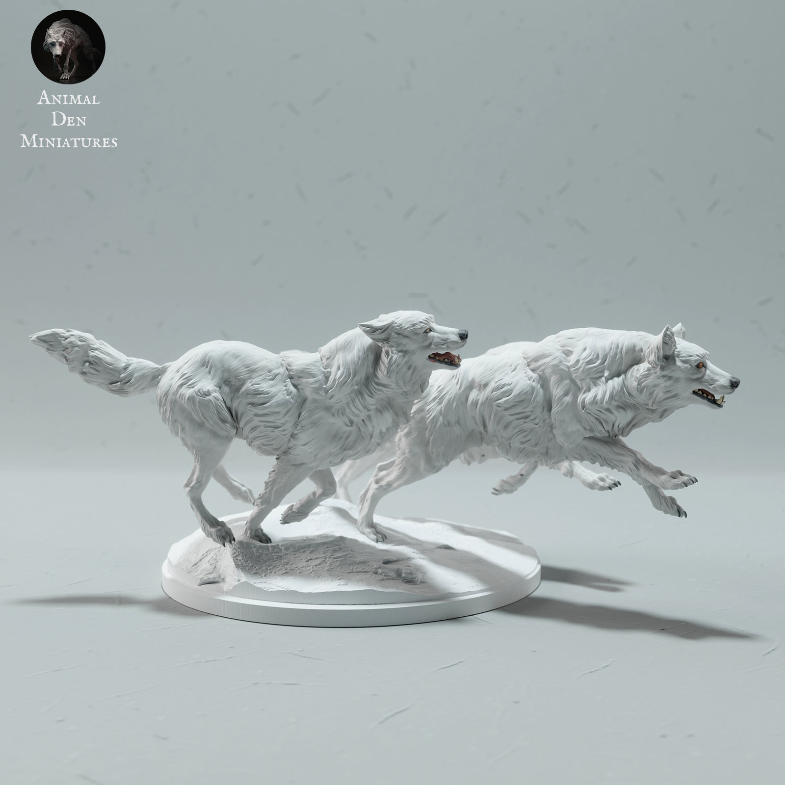 Arctic Wolves Run 3D model 3D printable | CGTrader