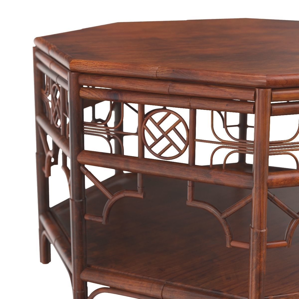 CAN301 Red Egg Indochine Octagonal Coffee Table 3D model | CGTrader