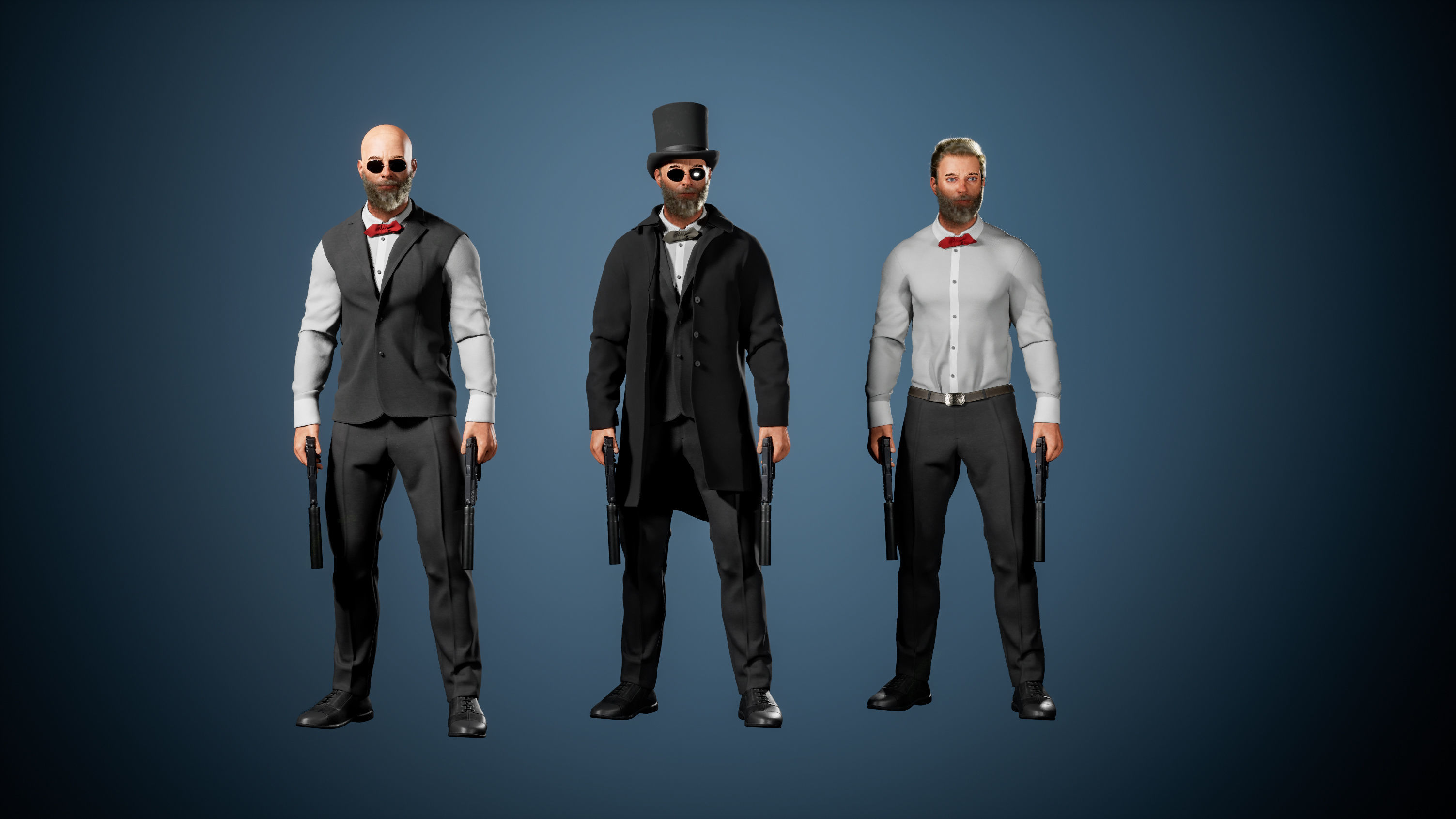 3D model Hitman Game Ready Character Model VR / AR / low-poly | CGTrader