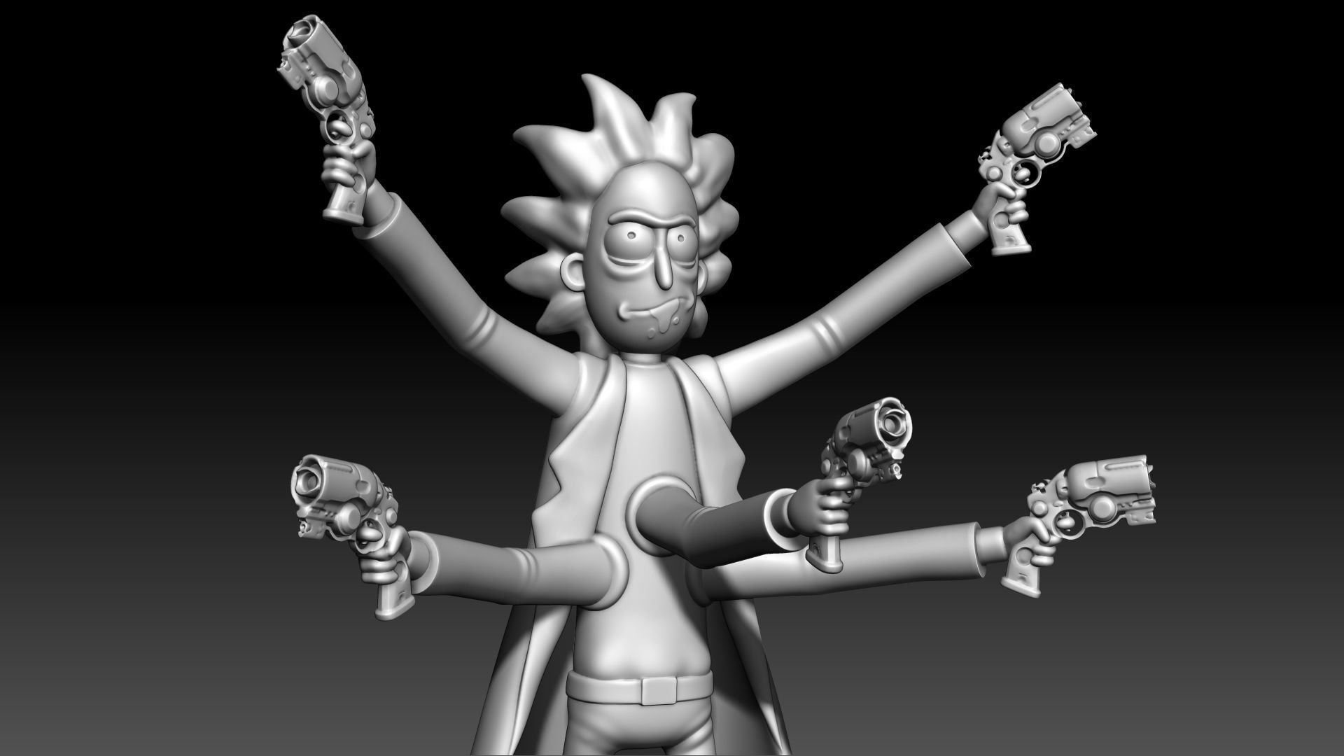 Rick and Morty 3D model 3D printable | CGTrader