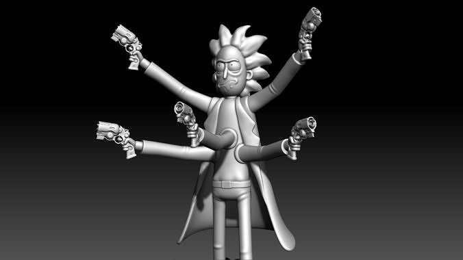 Rick and Morty 3D model 3D printable | CGTrader