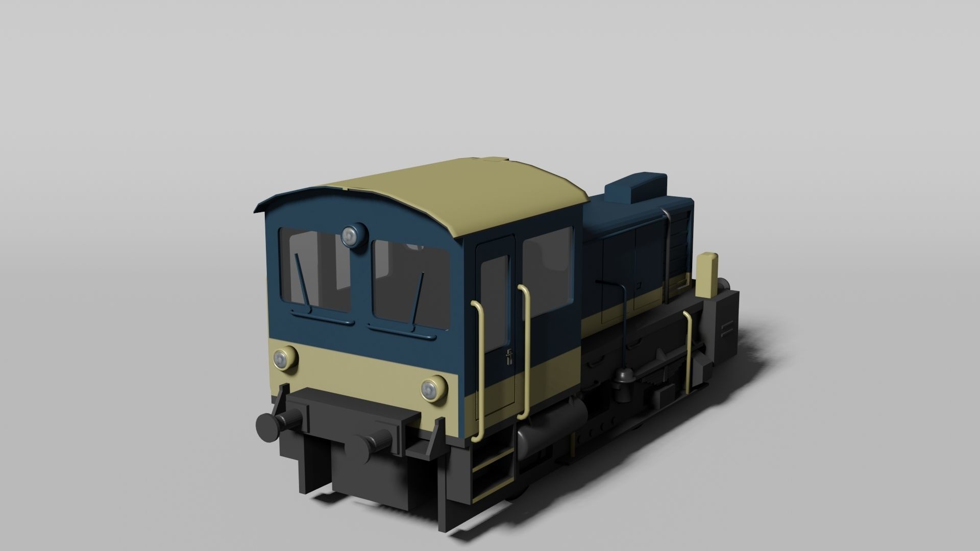 Small diesel locomotive 3D model | CGTrader