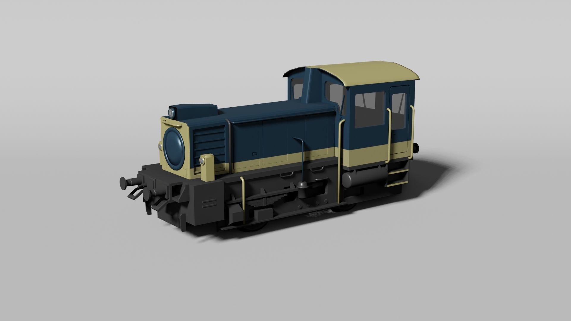 Small diesel locomotive 3D model | CGTrader