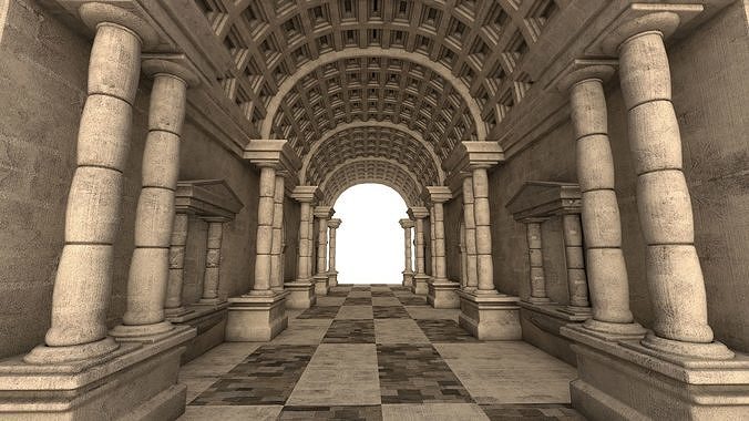 Ancient Greek Interior 3D model | CGTrader