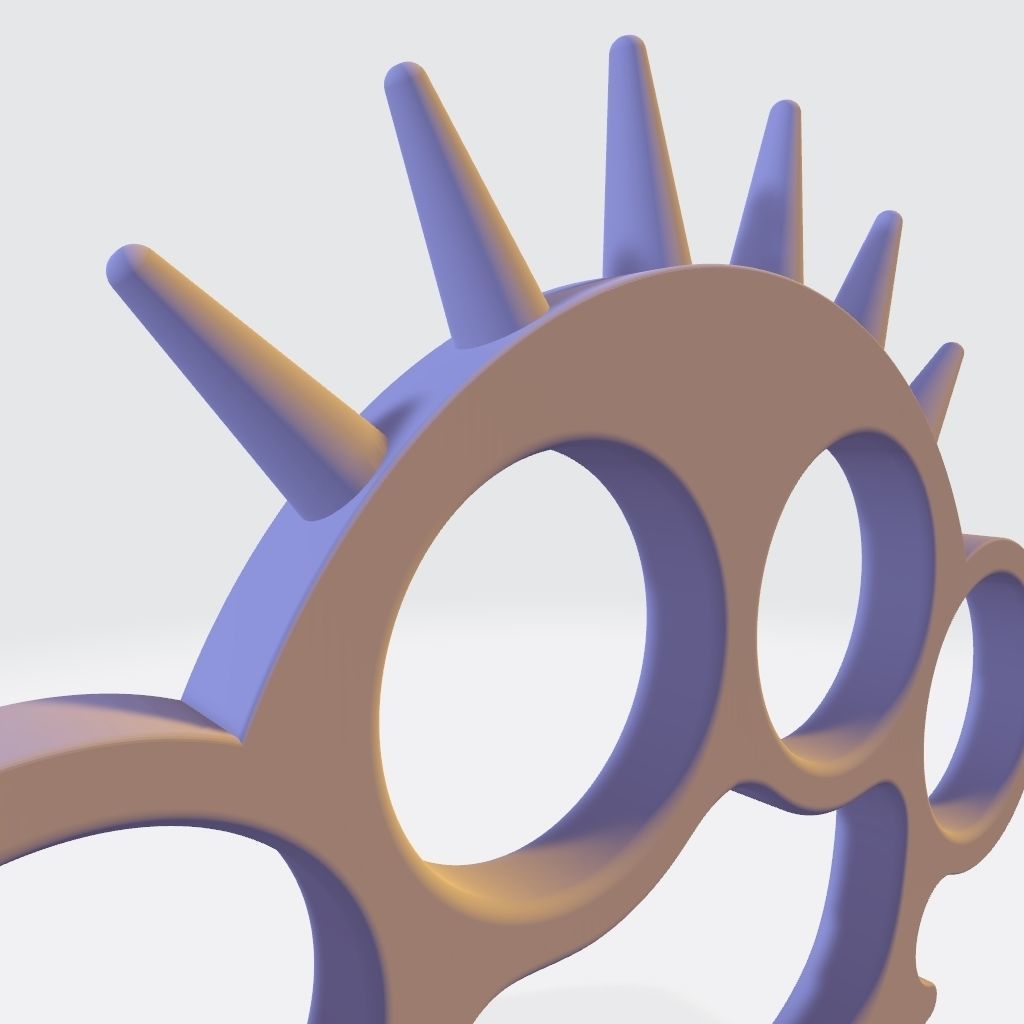 Brass Knuckles 3D model 3D printable | CGTrader