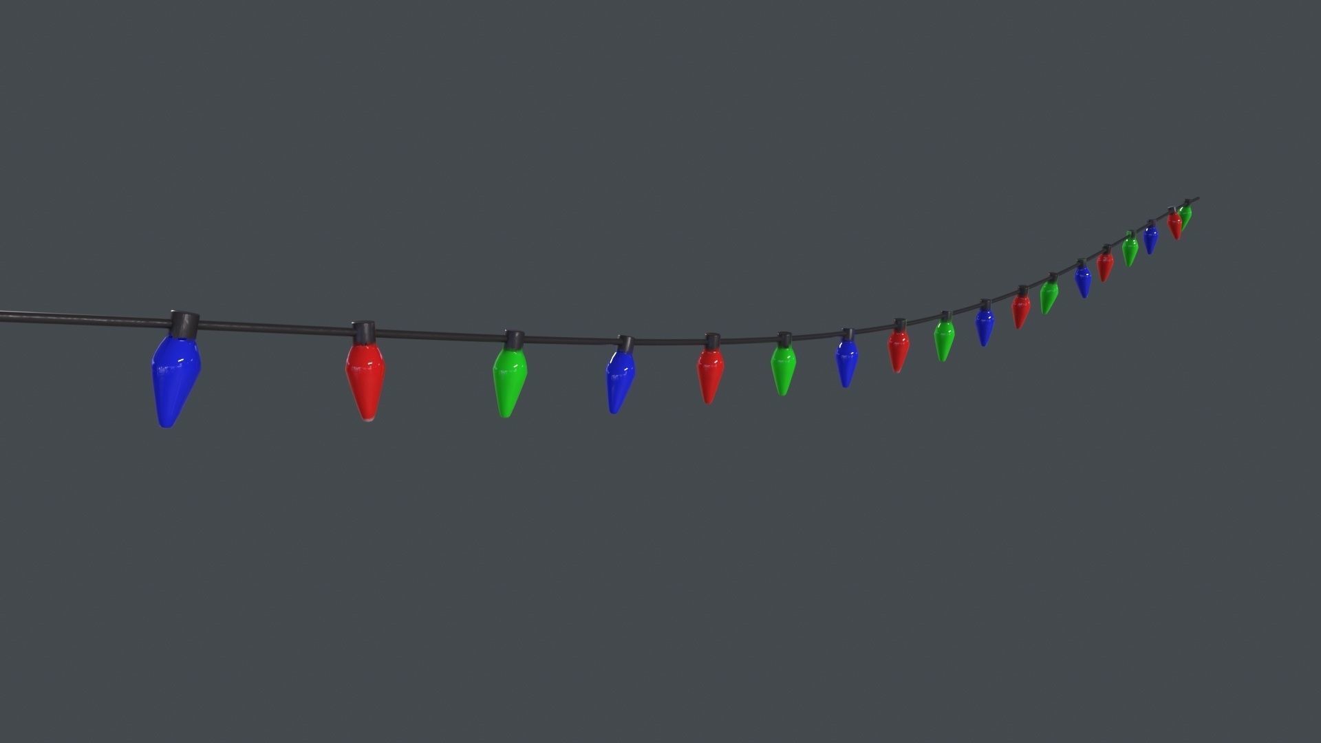 3D model Christmas Lights 3D Model VR / AR / low-poly | CGTrader