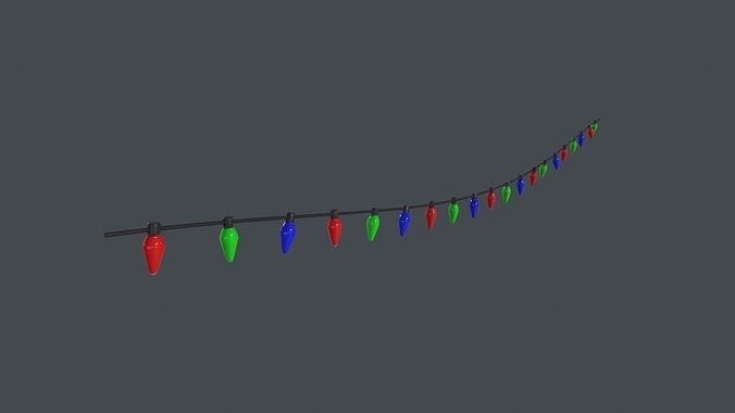 3D model Christmas Lights 3D Model VR / AR / low-poly | CGTrader