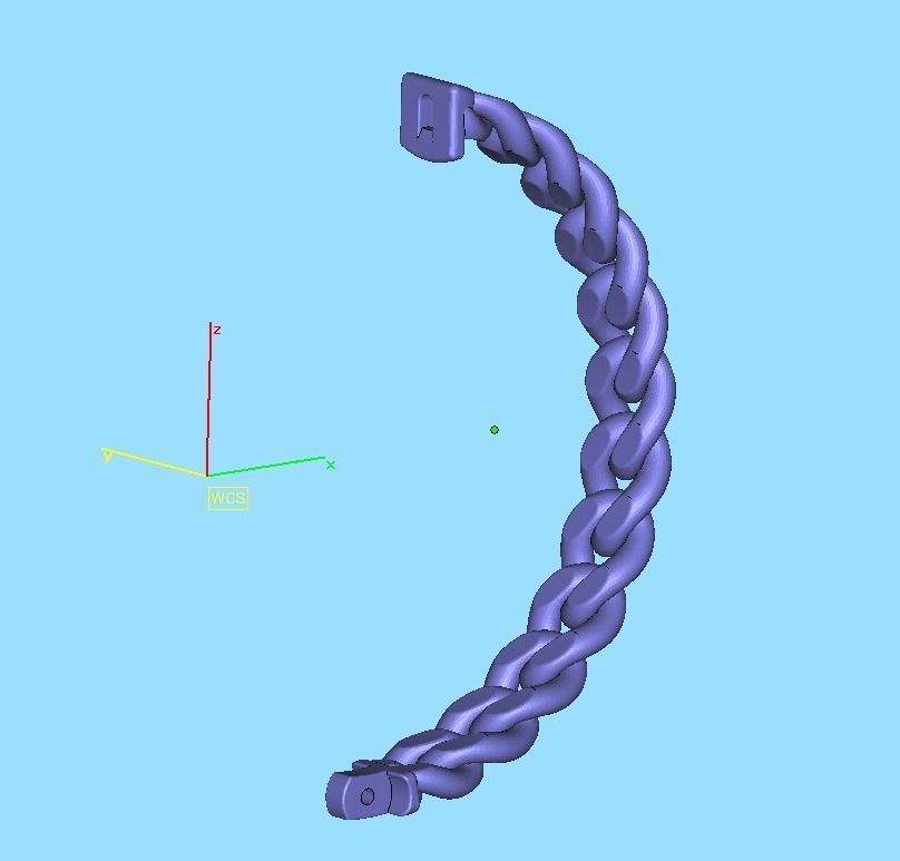 Hoop Cuban Earrings 35mm Own design 3dmodel 3D model 3D printable ...