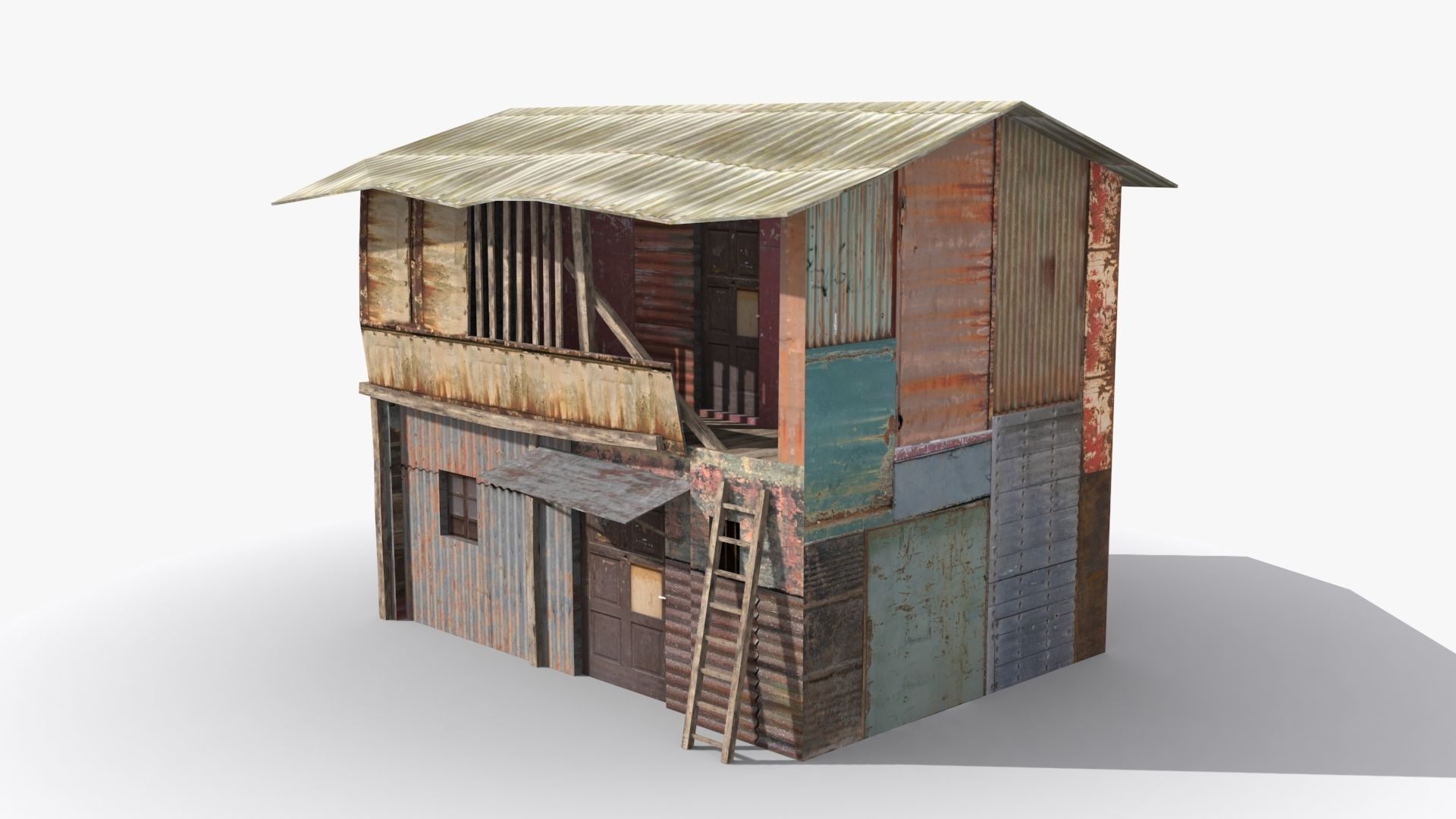 3D model Slum x2 VR / AR / low-poly | CGTrader