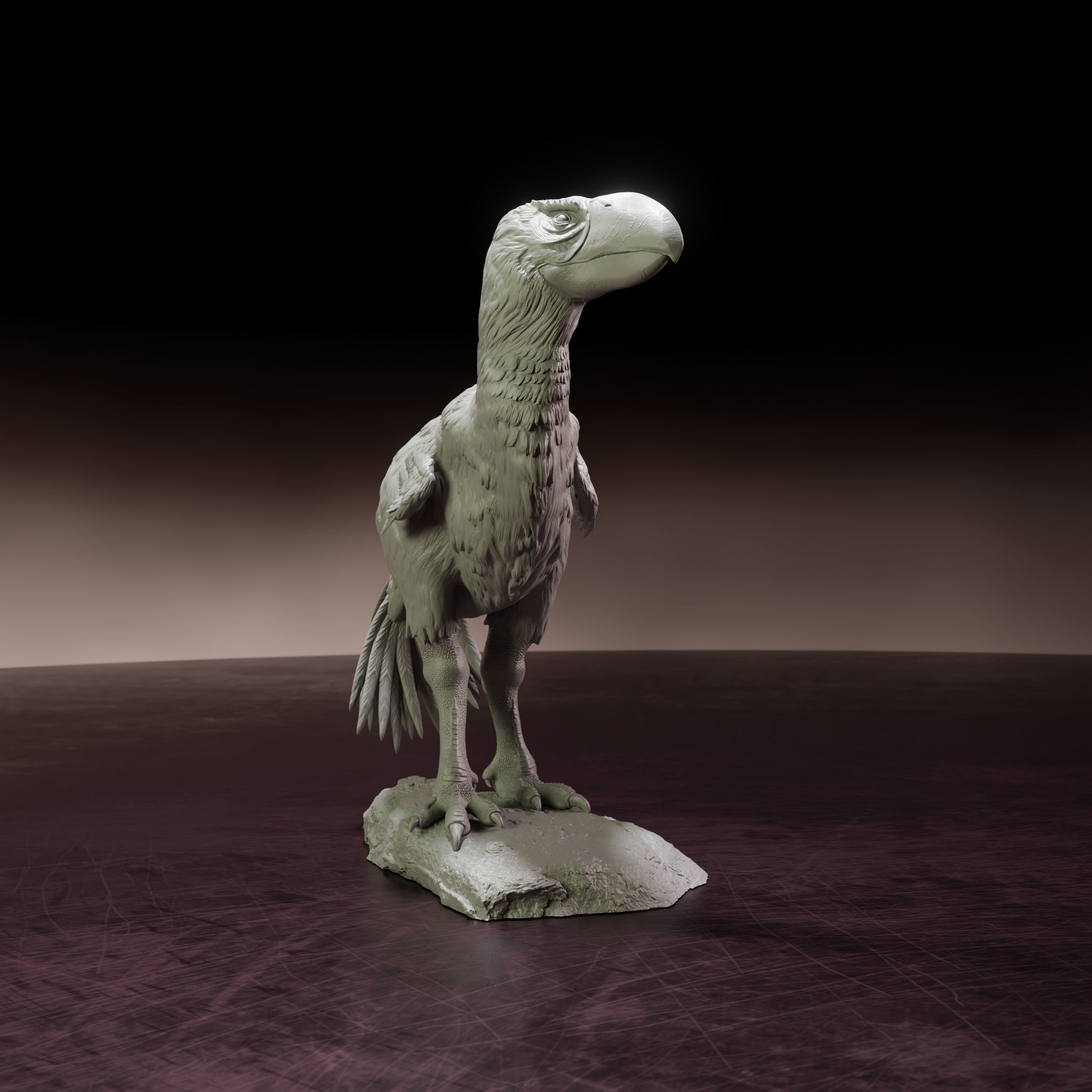 Brontornis standing - pre-supported prehistoric bird 3D model 3D ...