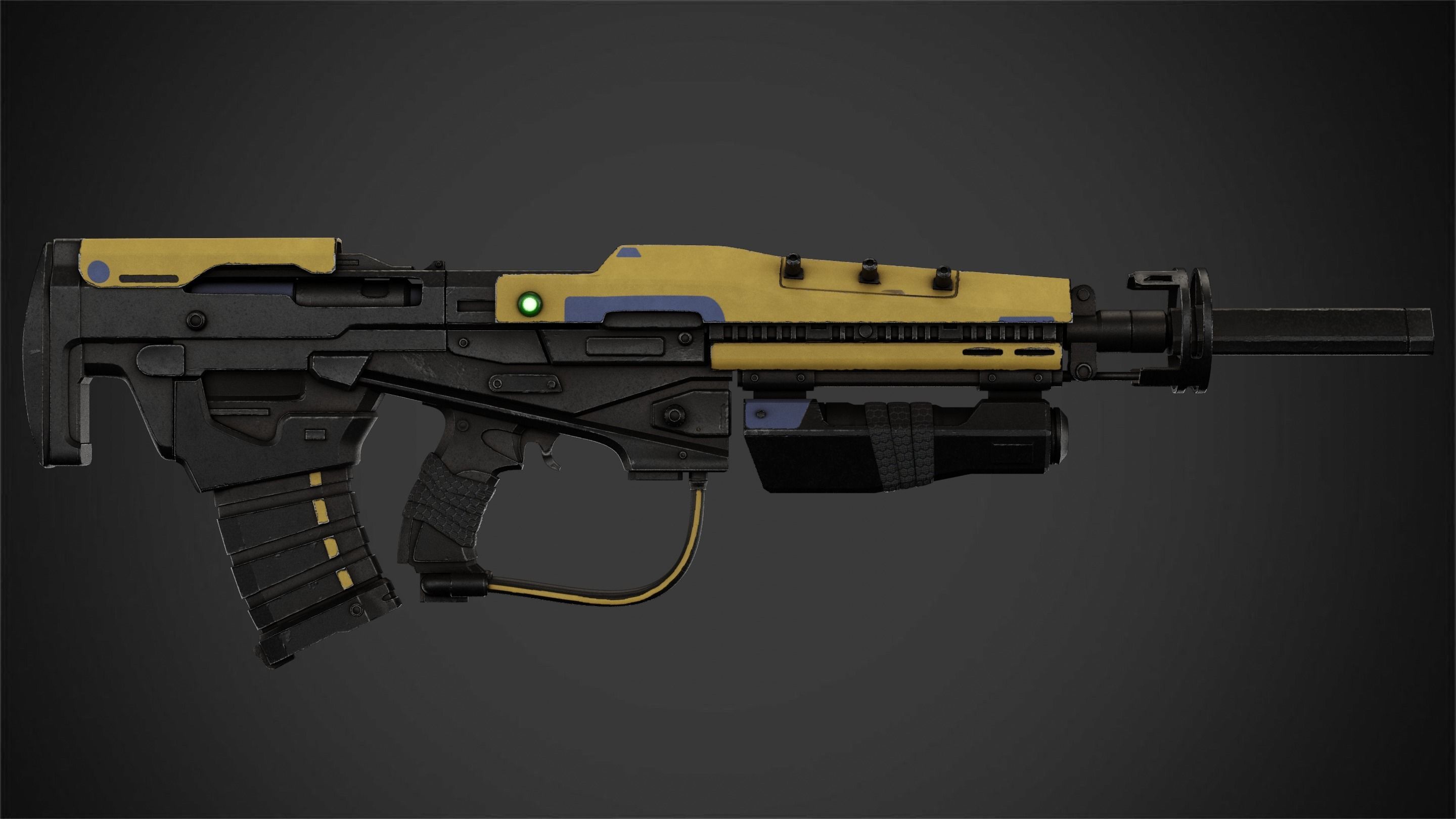 Exo-Stranger Full Armor and Rifle for Cosplay 3D Model Collection ...