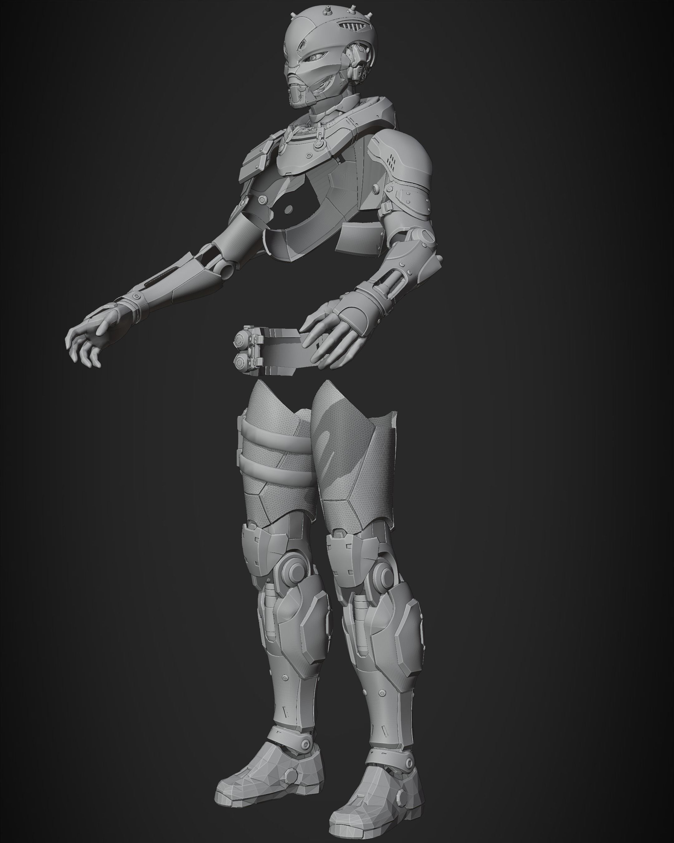 Exo-Stranger Full Armor and Rifle for Cosplay 3D Model Collection ...