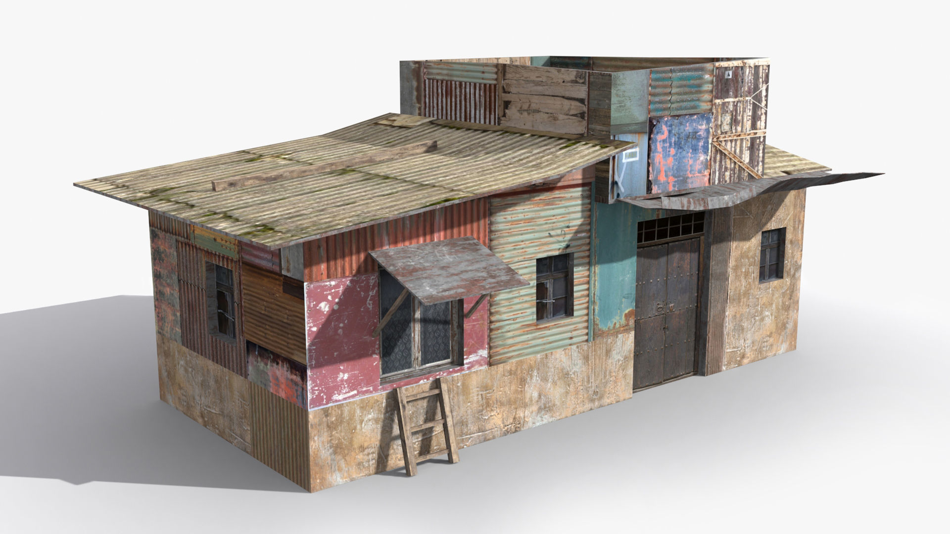 3D model Slum x13 VR / AR / low-poly | CGTrader