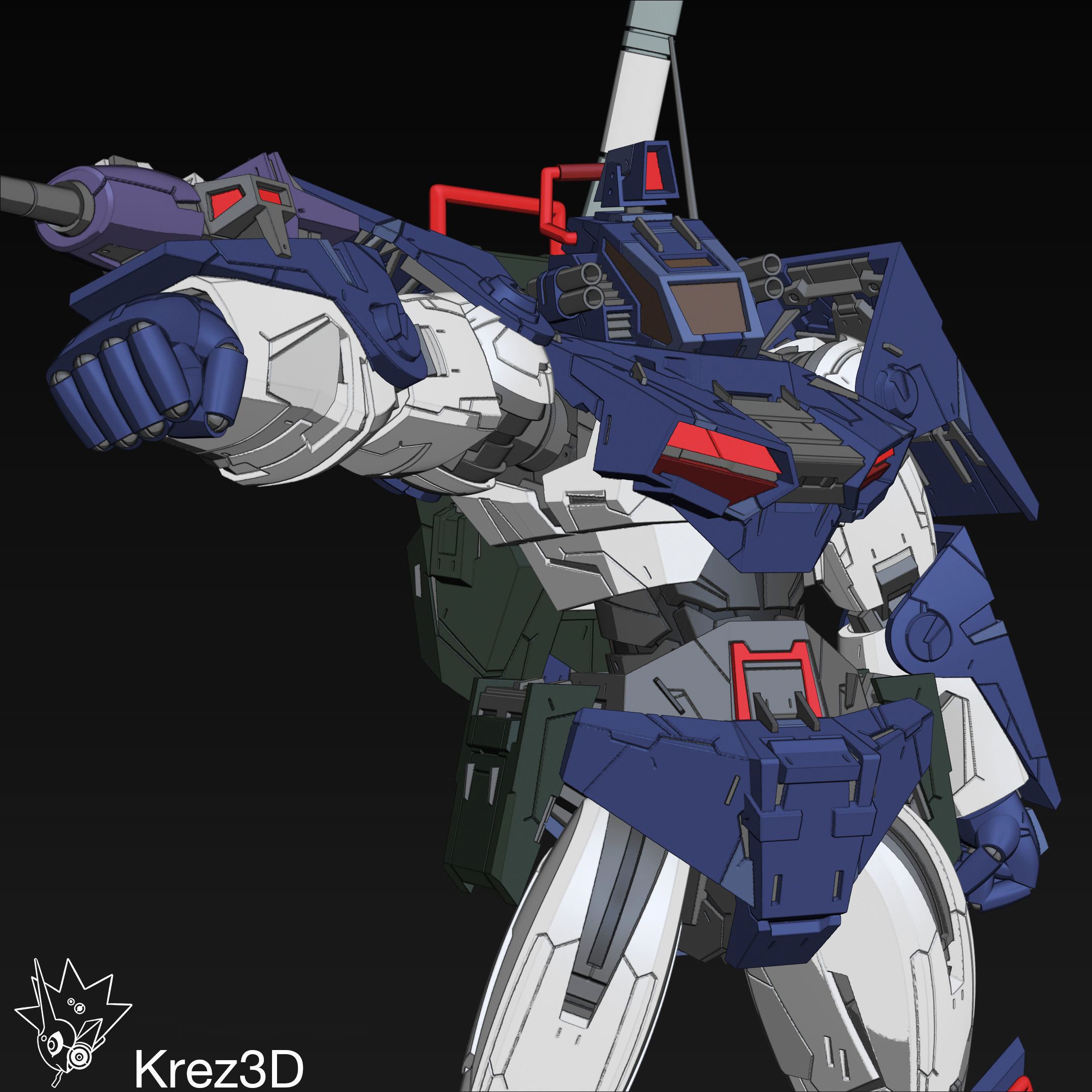 Dougram 3D model 3D printable | CGTrader