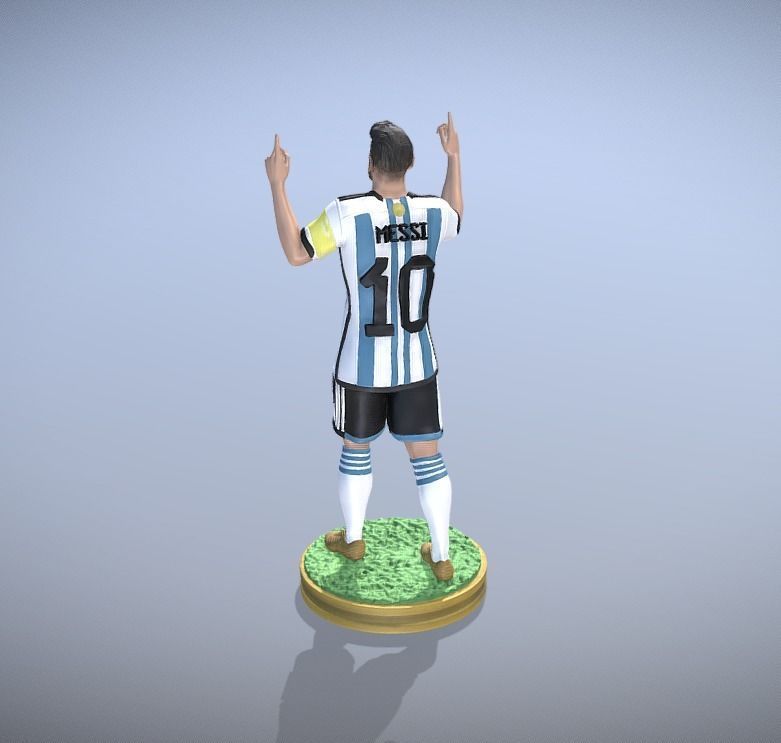 Lionel Messi figure for 3D Print Qatar 2022 3D model 3D printable ...