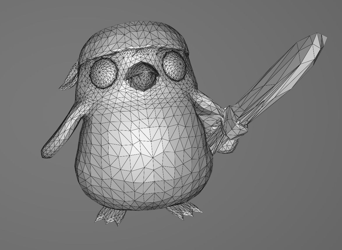 Featherknight Pengu 3D model 3D printable | CGTrader