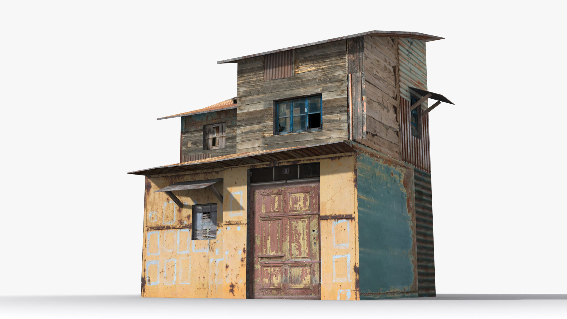 3D model Slum x21 VR / AR / low-poly | CGTrader