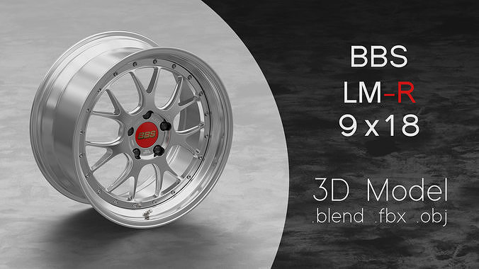 BBS LM-R Rim 3D Model 3D model | CGTrader