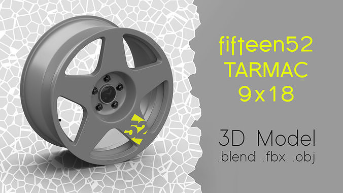 fifteen52 Tarmac Rim 3D Model 3D model | CGTrader