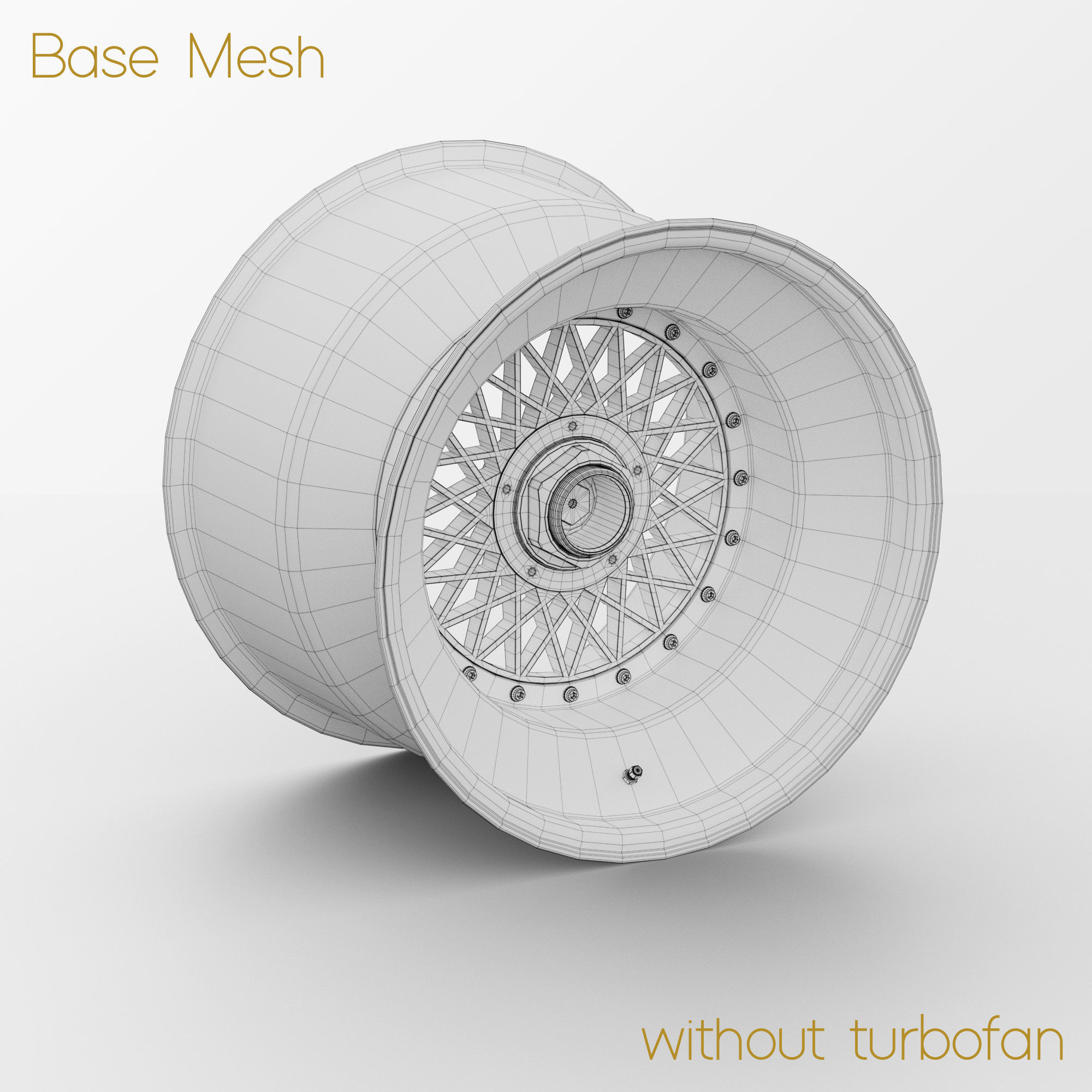 BBS E57 Turbofan 19in Rim Porsche 935 3D Model 3D model | CGTrader