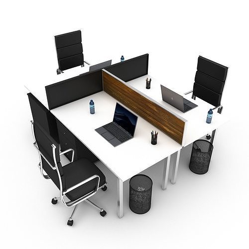 3D model 3D office work and meeting table 03 VR / AR / low-poly | CGTrader