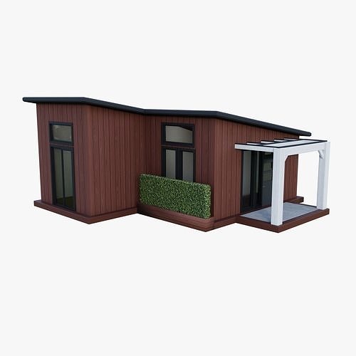 Modern Tiny House 3D model | CGTrader