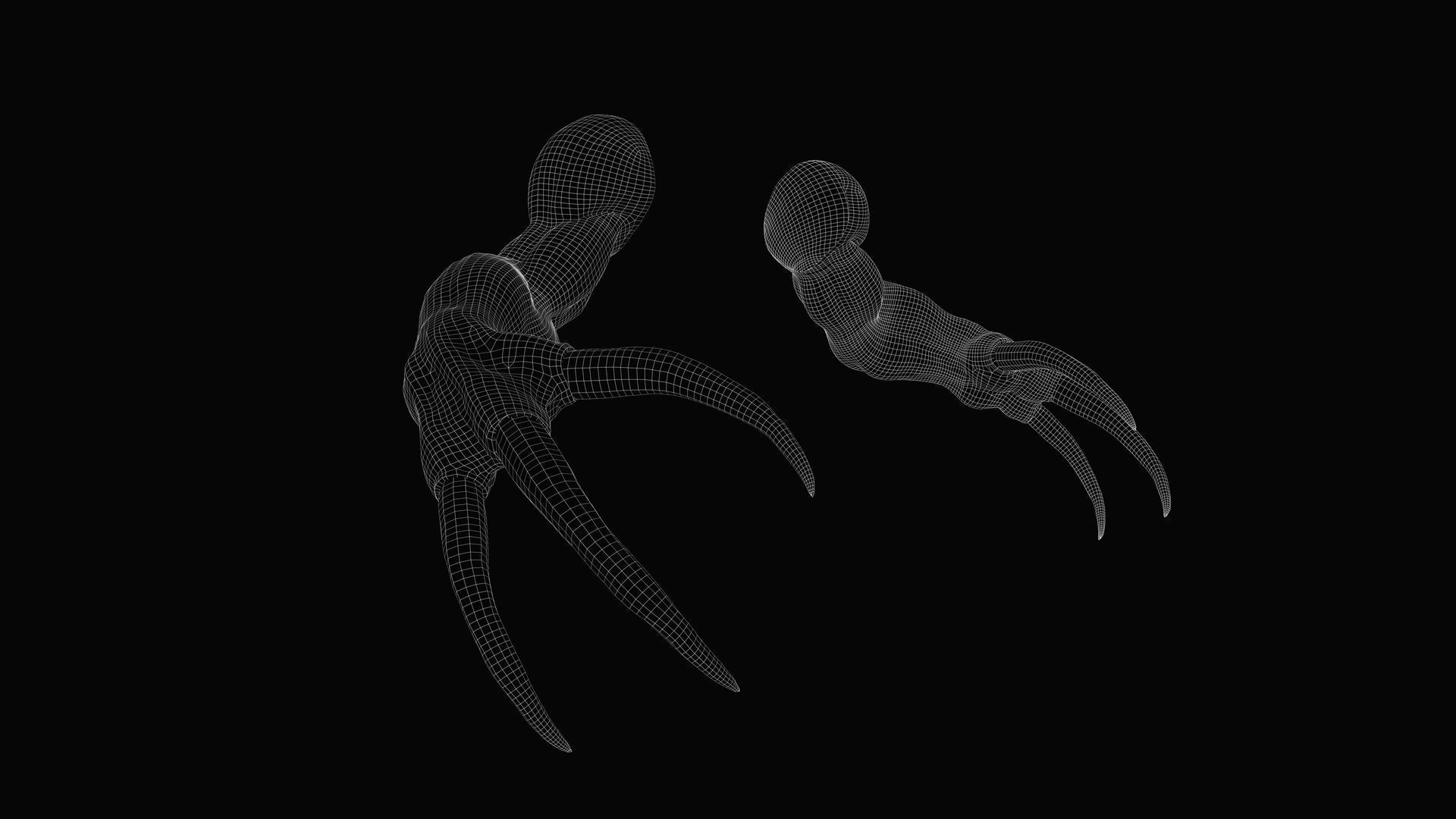 3D model Clawed Monster Arms VR / AR / low-poly | CGTrader