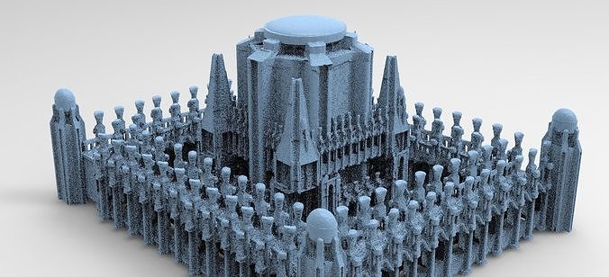 Ancient Hyborian stone temple 2 3D model | CGTrader