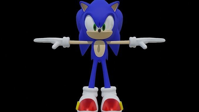 Sonic The hedgehog 3D model | CGTrader