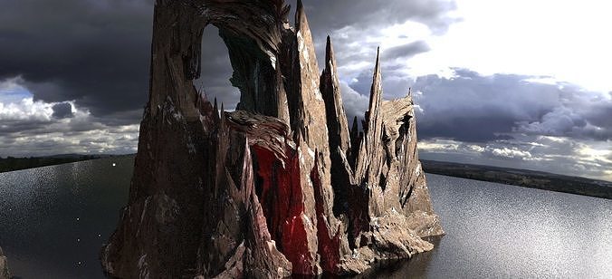 Stylized Tower Rocks 3D model | CGTrader