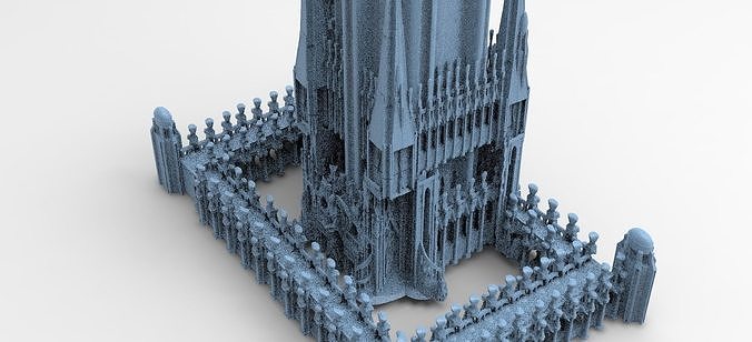 Hyborian stone temple Towers 9 3D model | CGTrader