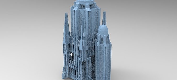 Hyborian stone temple Towers 10 3D model | CGTrader