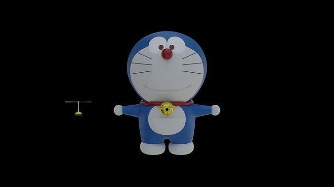 Doraemon 3D model animated rigged | CGTrader