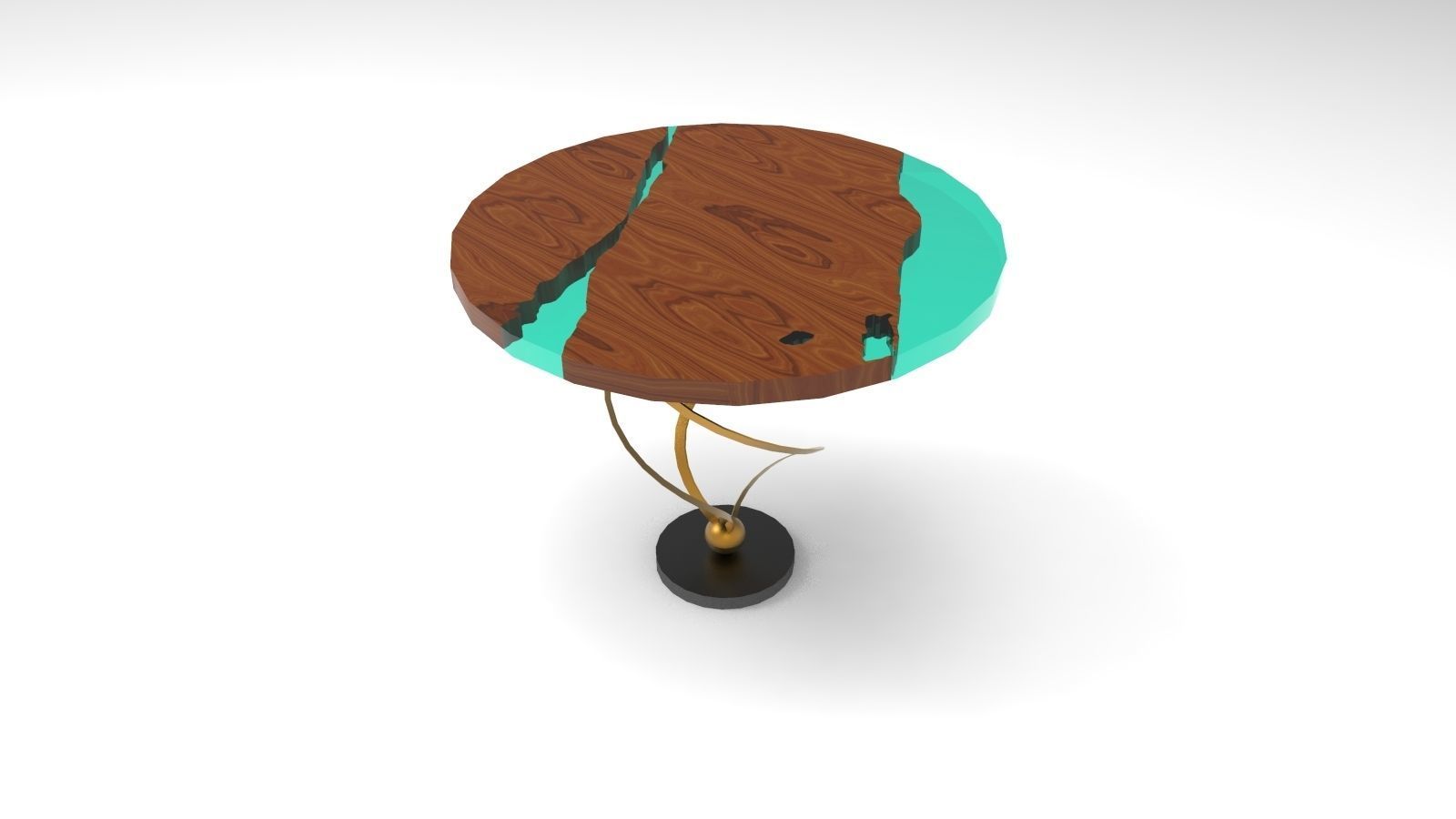 luxury resin table 3D model | CGTrader