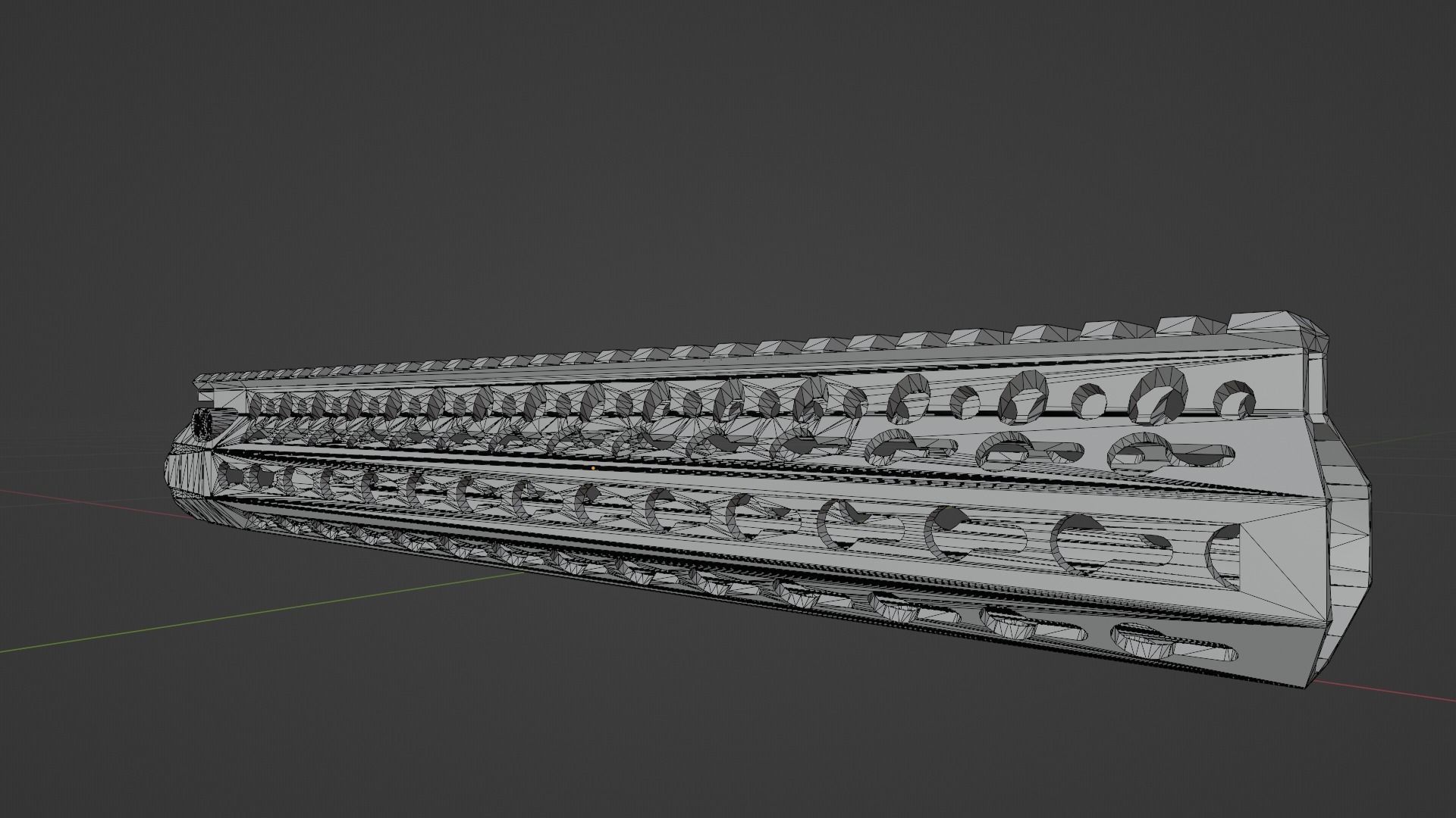 BCM KMR Alpha 13 KeyMod Free Float Handguard free VR / AR / low-poly 3D ...